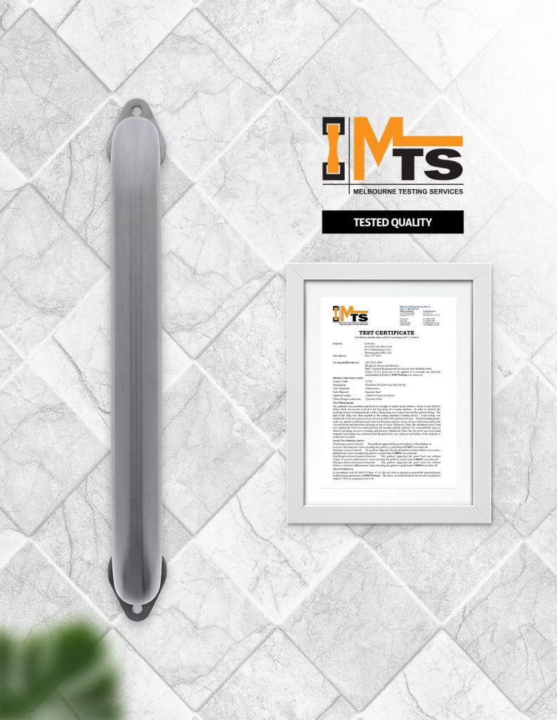 Flat Flange Single Hole Grab Rail – Lencare